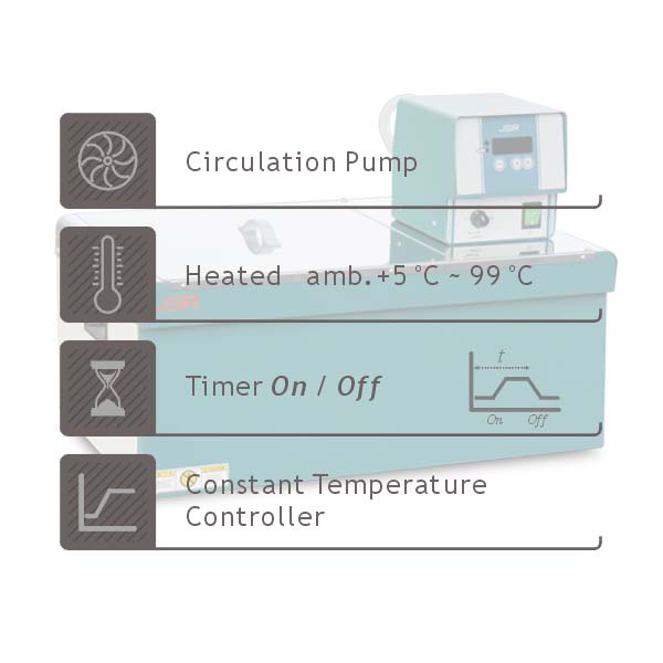 Immersion Circulation Bath temperature range +5°C to 99°C Model: JSIB ...
